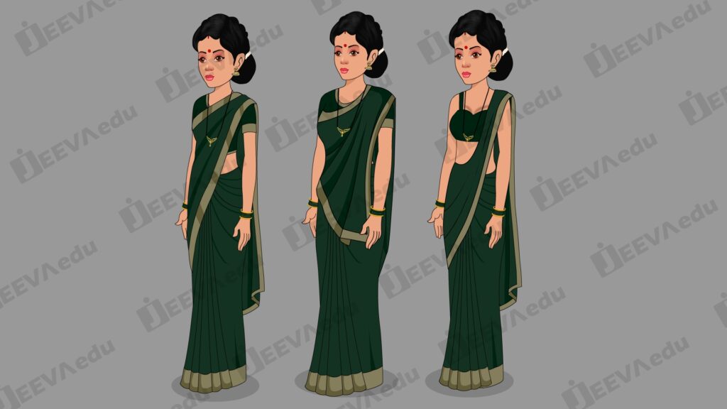 Women Saree Character JWSC01 (Adobe Animate Vector) – Jeevaedu