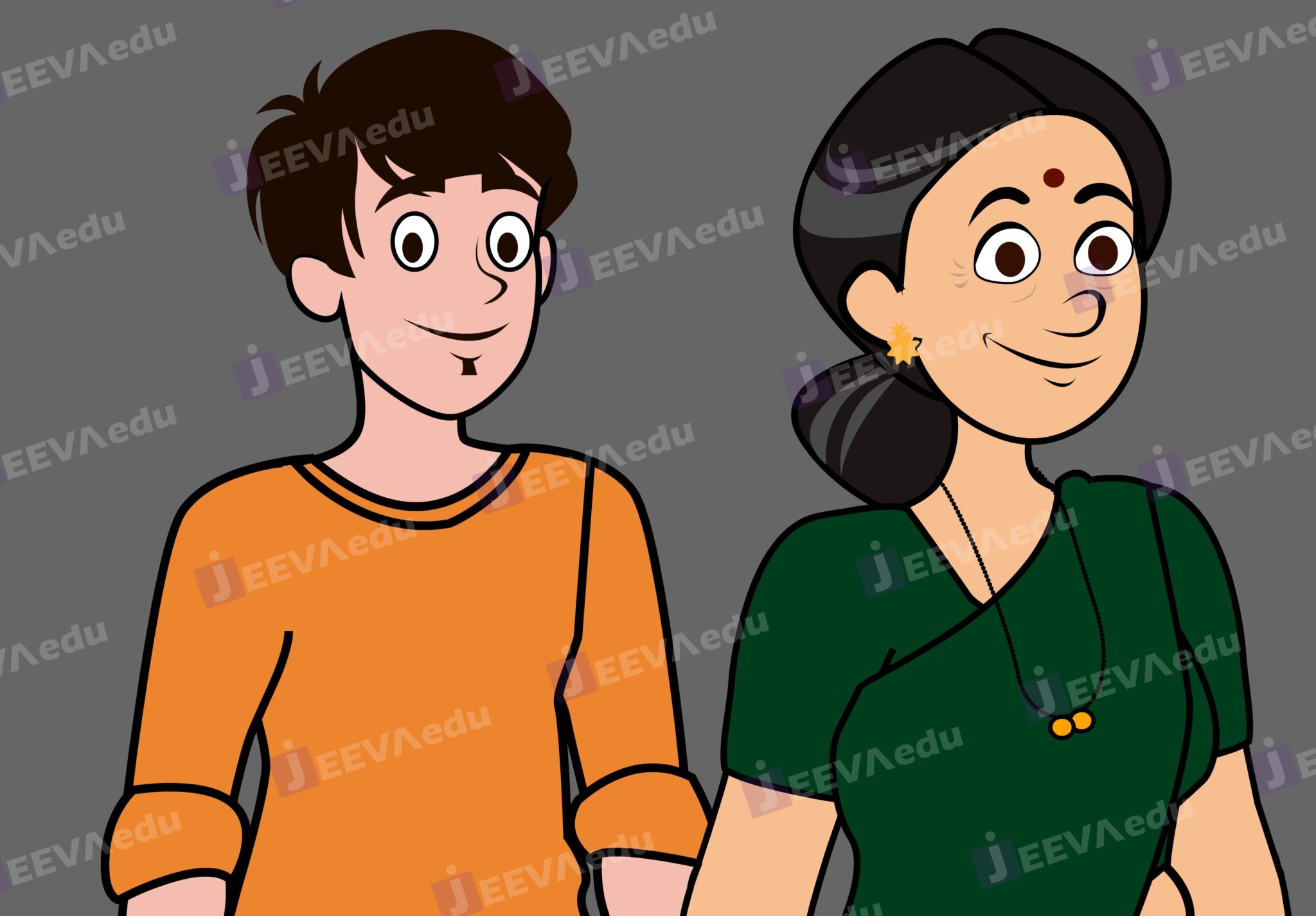 17 Cartoon Characters JCCG01 (Adobe Animate Vector) – Jeevaedu