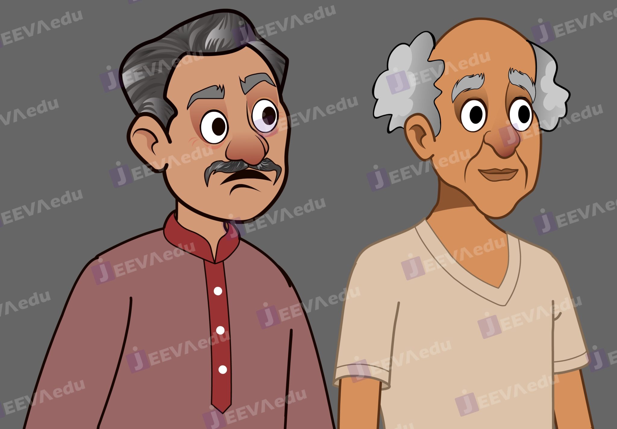 17 Cartoon Characters JCCG01 (Adobe Animate Vector) – Jeevaedu