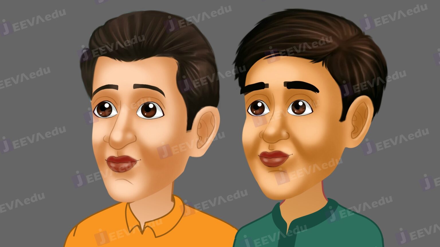 50 Cartoon Characters Photoshop Face JCCPFX01 (Animate Vector) – Jeevaedu