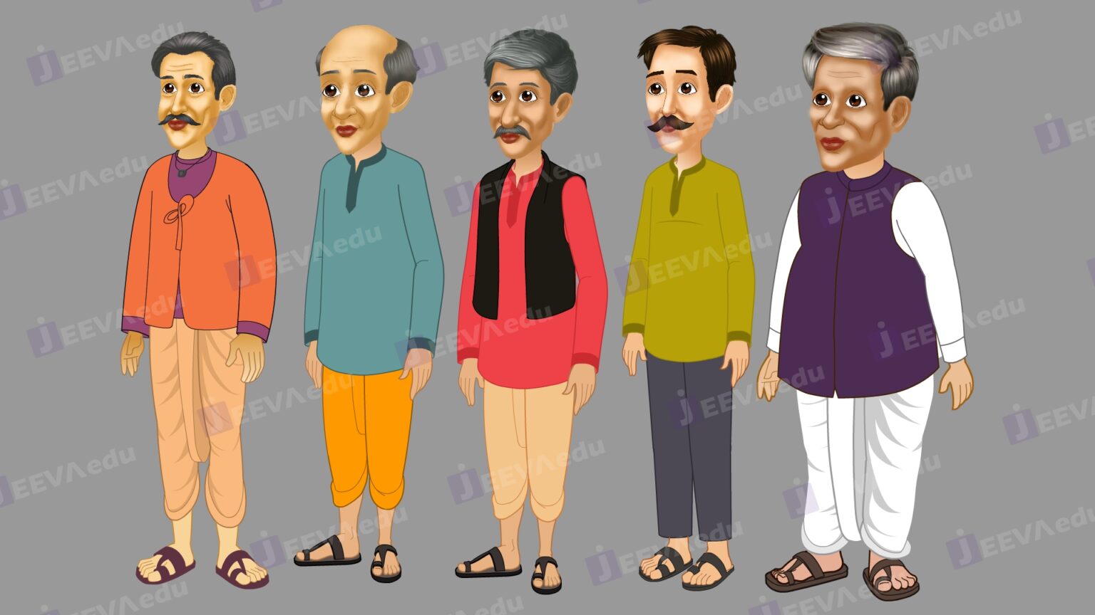 50 Cartoon Characters Photoshop Face JCCPFX01 (Animate Vector) – Jeevaedu