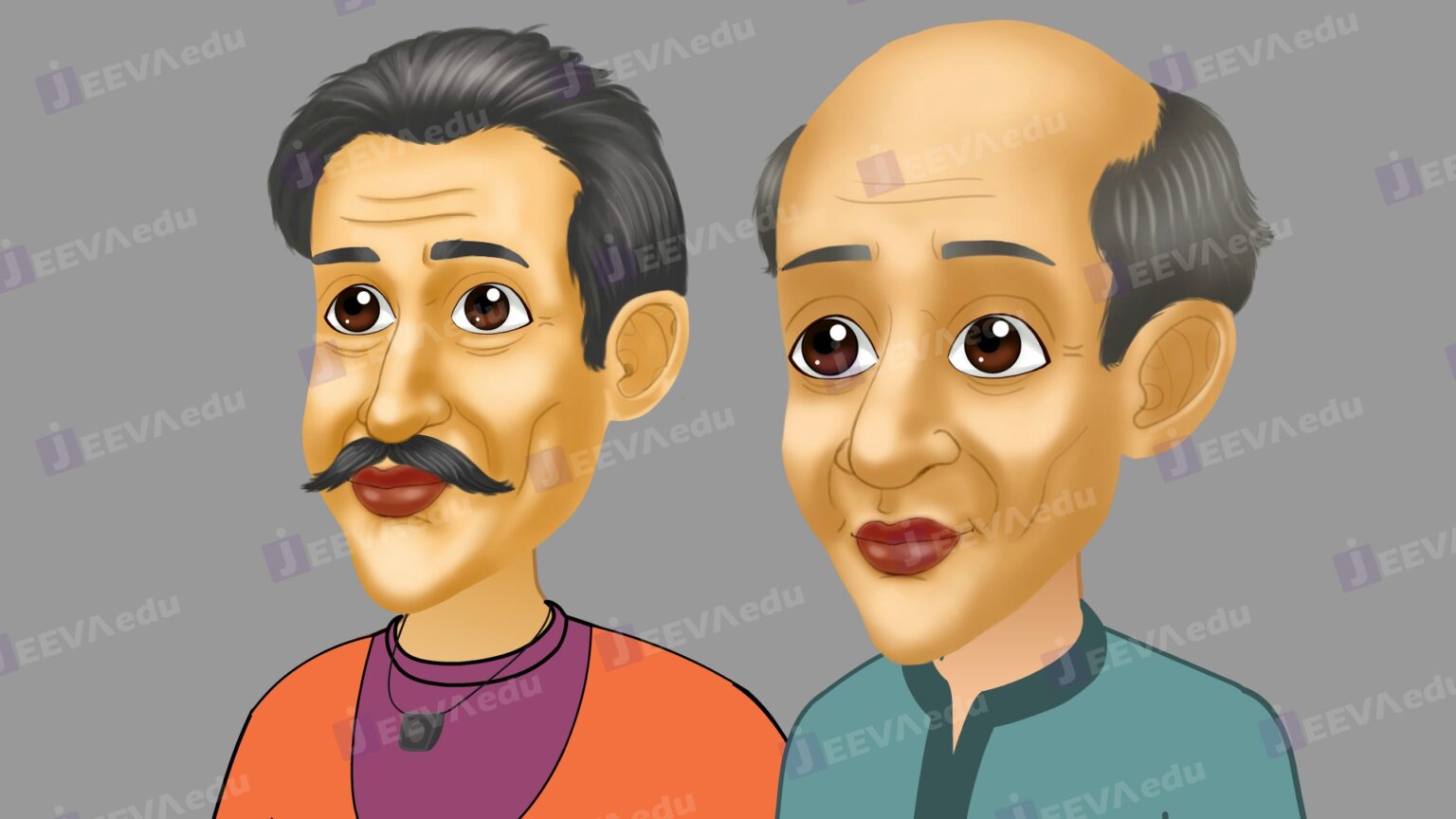 50 Cartoon Characters Photoshop Face JCCPFX01 (Animate Vector) – Jeevaedu