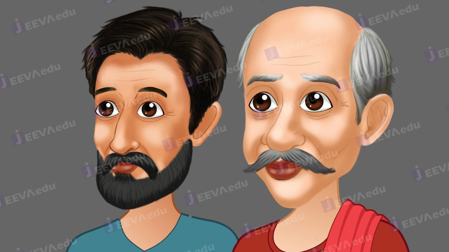 50 Cartoon Characters Photoshop Face JCCPFX01 (Animate Vector) – Jeevaedu