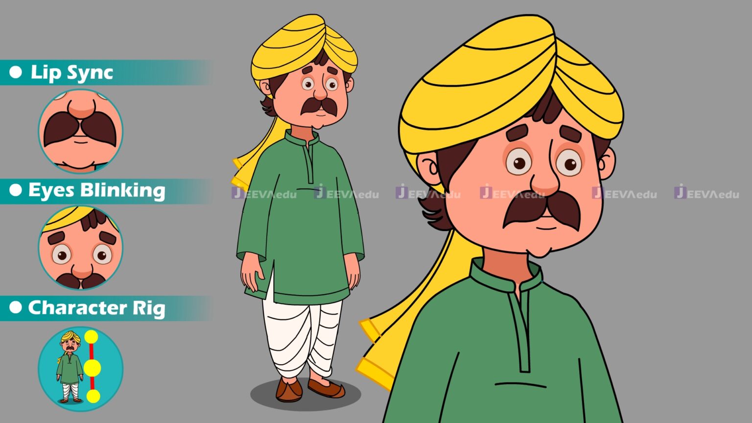 Man Cartoon Character JMCCDX01 (Adobe Animate Vector) – Jeevaedu