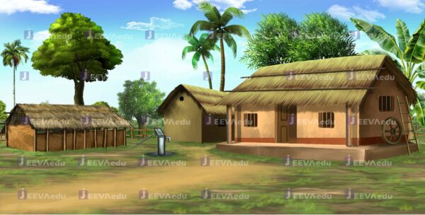 Indian Village Outdoor Background JVOBX1 (Adobe Photoshop) – Jeevaedu